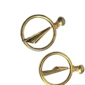 Vintage | Jewelry | Vintage Art Deco Trumpet Hoop Earrings Gold Tone ...